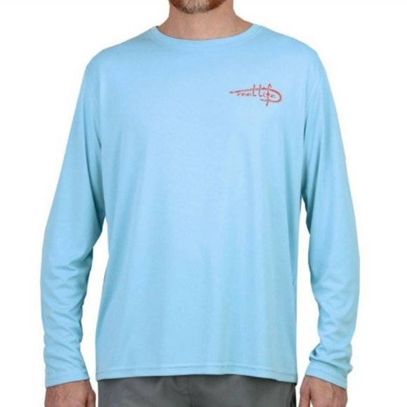 reel life | Shirts | Reel Life American Flag Freedom Fishing Upf 5 Long ...